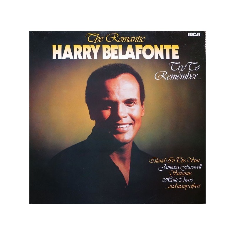 Belafonte ‎Harry – The Romantic- Try To Remember....|1982 RCA ‎– 91 399-6-Club Edition