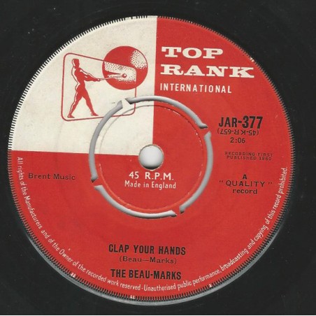 The Beau-Marks ‎– Clap Your Hands|1960 Top Rank International ‎– JAR ...