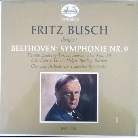 Beethoven-Sinfonie 9 - Fritz Busch Lindberg-Torlind / Elsa Jena |1970 Heliodor ‎– 2548 734