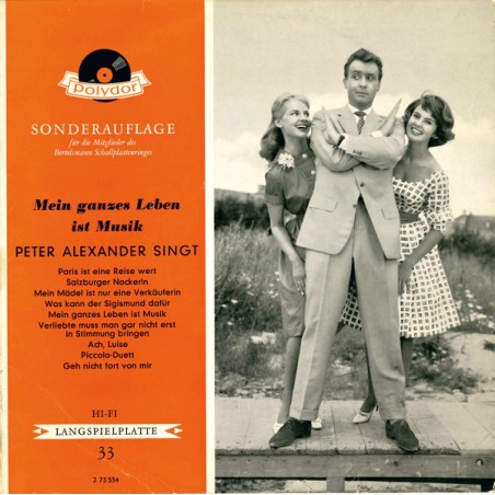 Peter Alexander ‎– Mein Ganzes Leben Ist Musik |1962 Polydor ‎– J 73 ...