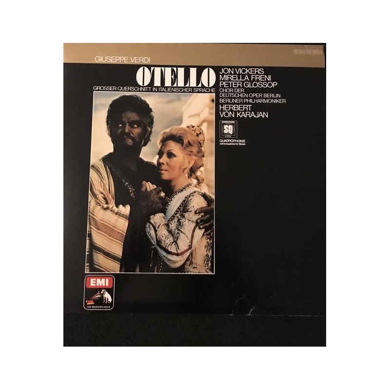 Verdi - Otello-Querschnitt In Italienisch-Karajan-Vickers-Freni|1974 EMI-1 C 063-02 730 Quadraphonic