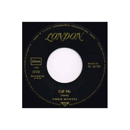 Montez ‎Chris – Call Me / Go Head On-1966 London Records ‎– DL 20 799 ...