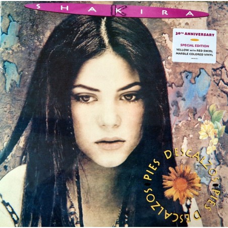Shakira – Pies Descalzos |1995/2025 Epic – 19802967851- Yellow W/ Red ...