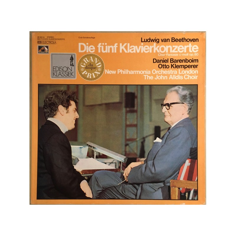 Beethoven– Die Fünf Klavierkonzerte-Barenboim-Klemperer |EMI Electrola ...