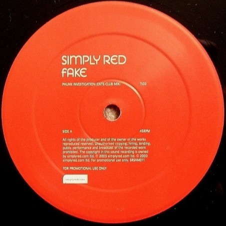 Simply Red ‎– Fake (Phunk Investigation Mixes) |2003 SRSAM011 -Promo ...
